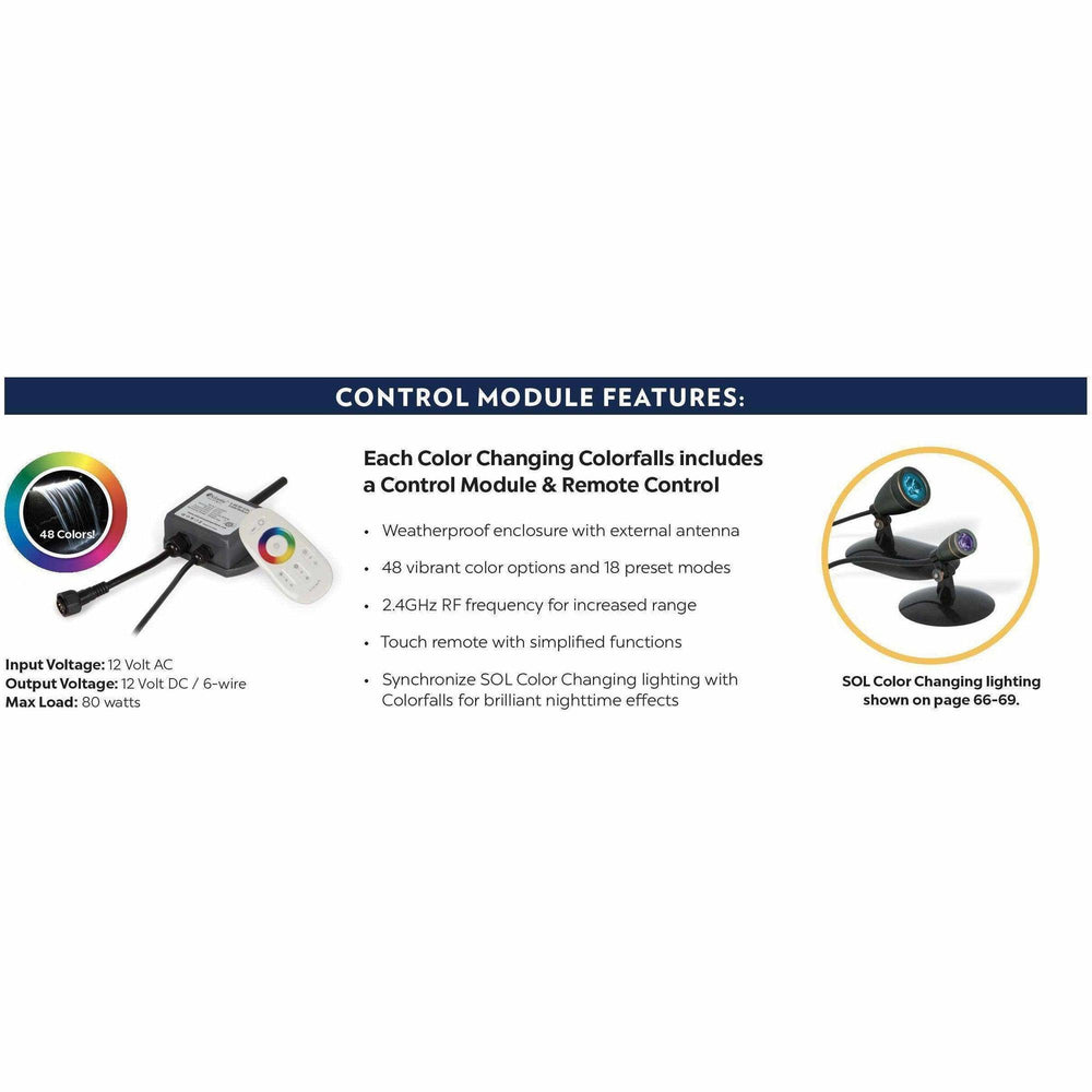 Atlantic Color Changing Colorfalls Spillways