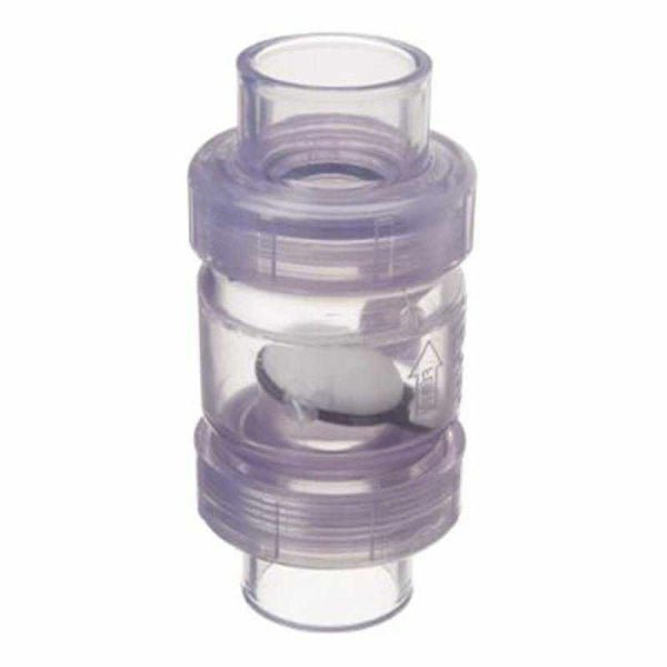 Spears True Union Clear PVC Swing Check Valves